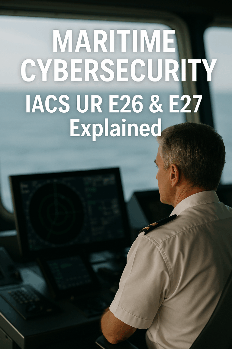 Maritime cybersecurity IACS UR E26 & E27 explained - Secuvi