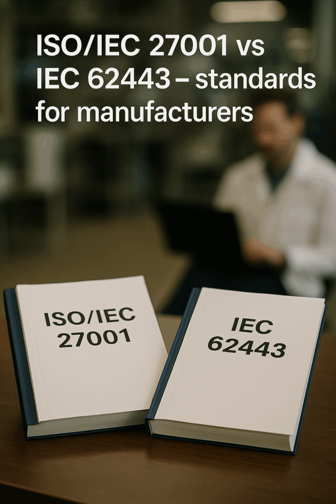 ISO/IEC 27001 vs IEC 62443 – standards for manufacturers - Secuvi